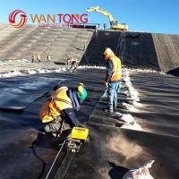 China 0.2-3.0mm Thickness PVC LLDPE HDPE Geomembrane for Chinese Design Style Vertical Wall for sale