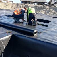 China CE Standard 0.5mm 1mm Smooth HDPE Pond Liner for Aquaculture in Indonesia Raw Material for sale