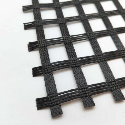 China Strength Mining PET Geogrid with Breaking Strength of 50-50KN/m and Traditional Design for sale