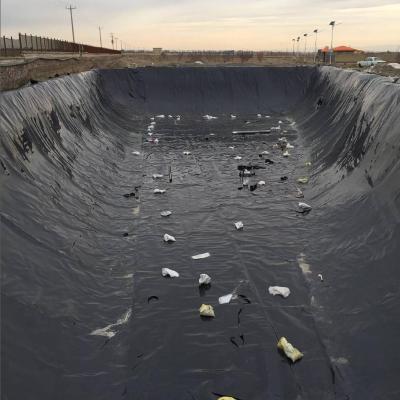 China 0.75mm 1mm HDPE Fish Shrimp Farming Pond Geomembrane Liner with and Onsite Installation for sale