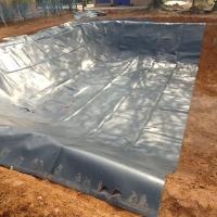 China 1.0mm HDPE Geomembrane Pond Liner Contemporary Design Style Indonesia Fish Shrimp Pond for sale