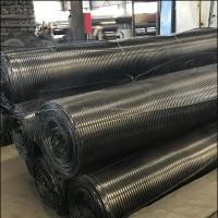 China 1m Width High Strength PP/HDPE Uniaxial Plastic Geogrid for Retaining Wall 110kn/M for sale