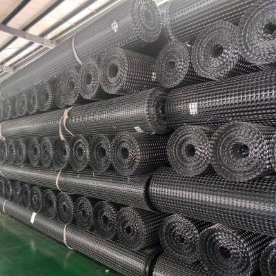 China Geomalla 40kn Grid Mesh Biaxial PP Plastic Geogrid for Road Reinforcement Solution for sale