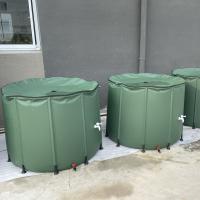 China 100 Gallon Portable Water Storage Tank Foldable Rain Barrel for Garden Collapsible PVC for sale