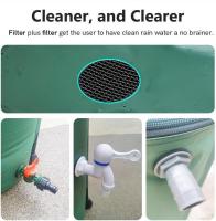 China Extra Stable Rainwater Collector 100 Gal Portable Water Storage for Garden Irrigation for sale