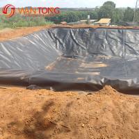 China 0.75mm Thickness 100% Virgin ASTM Anti-Seepage Waterproof Geomembrane for Pond Liner for sale