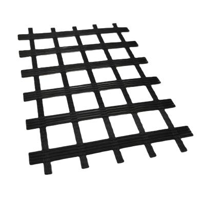 China High Tensile Strength 50Kn/m Warp Knitting Fiberglass Geogrid for Road Construction for sale