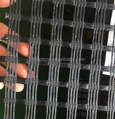 China Chinese Design Style ISO Standard 50kn Glass Fiberglass Geogrid for Road Construction for sale