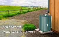 China Green Collapsible PVC Rain Barrel 66 Gallon 250L Portable Water Storage Tank Foldable for sale