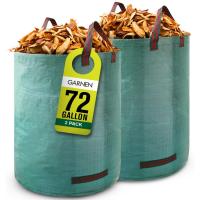 China Collapsible Garden Waste Bags Heavy Duty Waste Lawn Pool Yard Leaf Bag Season Winter for sale