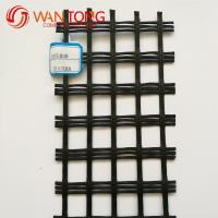 China 5m Width Fiberglass Geogrid Warp Knitting for Asphalt Overlay Reinforcement CE/ISO9001 for sale