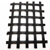 China Bitumen Coating Road Paving Material Fiberglass Geogrid with Mesh Size 12.7*12.7mm for sale