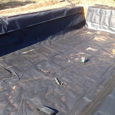China Black HDPE Geomembrane Liner Sheet Perfect for Durable Waterproofing or Shrimp Ponds for sale