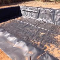China HDPE Geomembrane Black Impervious Membrane for Fish Pond Waterproofing in Aquaculture for sale