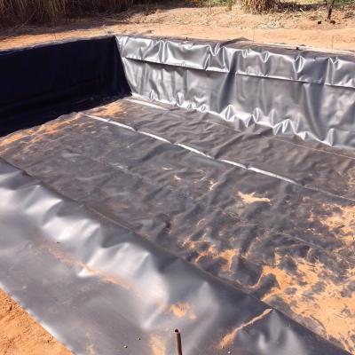 China HDPE Geomembrane Black Impervious Membrane for Fish Pond Waterproofing in Aquaculture for sale