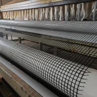 China High Tensile Strength PVC Coated Polyester Geogrid Biaxial 100m/roll for Geogrid Prices for sale