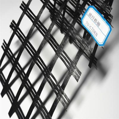 China Garage Shed Construction Basalt Reinforcing Fiberglass Geogrid with 50-200m Length for sale