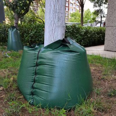 China Green 2 Packs 15 Gallon Slow Release Self Drip Irrigation Tree Watering Bag CE/ISO Approved for sale