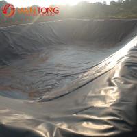 China Fish Farm Pond Liner Geomembrane in Black and White HDPE for Environmental Protection for sale