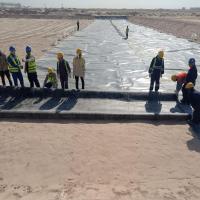 China 100% Virgin HDPE LLDPE 1mm 2mm HDPE Geomembrane Liner for Fish Pond Culture Landfill for sale