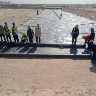 China 100% Virgin HDPE LLDPE 1mm 2mm HDPE Geomembrane Liner for Fish Pond Culture Landfill for sale
