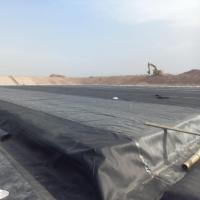 China Black Color 1mm HDPE Geomembrane Fish Farm Pond Liner with Contemporary Design Style for sale