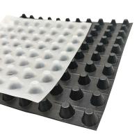 China 8mm Height HDPE PP Nonwoven Composite Dimple Drainage Sheet/Drainage Board for sale