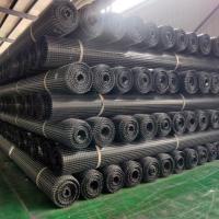China Road Soil Stabilizer Essential Plastic PP Biaxial Geogrid with 25.4*25.4mm Mesh Size for sale