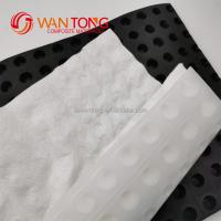 China Superior Roof Protection HDPE Dimple Drainage Board with Geotextile in 8mm-60mm Height for sale
