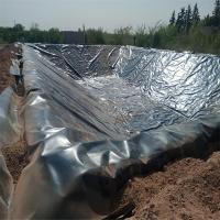 China Fish Farm Pond Liner Waterproof Sheet 1.5mm Single Sided Textured HDPE Black Geomembrane for sale