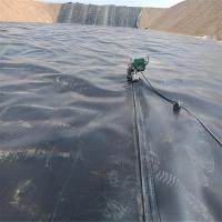 China Fish Farm Pond Liner Waterproof Sheet 1.5mm Single Sided Textured HDPE Black Geomembrane for sale