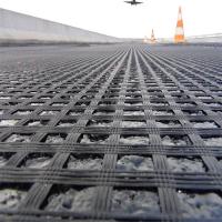 China Chinese Design Fiberglass Geogrid for Reinforcing Asphalt Layer in Road Construction for sale
