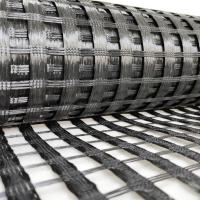 China Chinese Design Fiberglass Geogrid for Reinforcing Asphalt Layer in Road Construction for sale