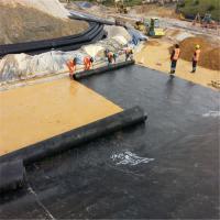 China 2mm Thick Black HDPE Plastic Geomembrane for Fish Farming Dam Water Tank Pond Liner Sale for sale