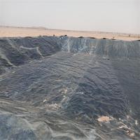 China Black HDPE Geomembrane Liner 1mm for Agricultural Pond Waterproof 0.5mm 0.75mm 1.5mm for sale