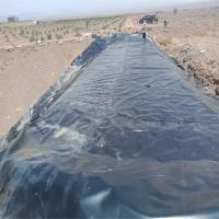 China Black HDPE Geomembrane Liner 1mm for Agricultural Pond Waterproof 0.5mm 0.75mm 1.5mm for sale