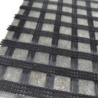 China 80kn 120kn Tensile Yield Biaxial/Uniaxial Polyester Pet Geogrid for Road Construction for sale