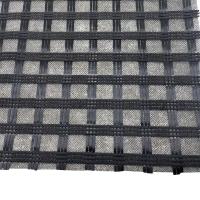 China 80kn 120kn Tensile Yield Biaxial/Uniaxial Polyester Pet Geogrid for Road Construction for sale