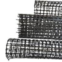 China High Tensile Strength 50-50kn PP Biaxial Geogrid for Chinese Road Reinforcement Design for sale