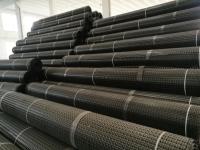 China High Tensile Strength Black Biaxial Geogrid for Soil Stabilization 30-30kn PP Material for sale