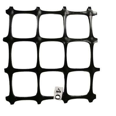 China Plastic Mesh Grid Polypropylene Biaxial Geogrid for Road Soil Stabilizer Width 1-6m Length 50-100m for sale
