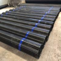 China PP 3030KN Biaxial Geogrid for Road Construction Slope Protection 12.7*12.7mm Mesh Size for sale
