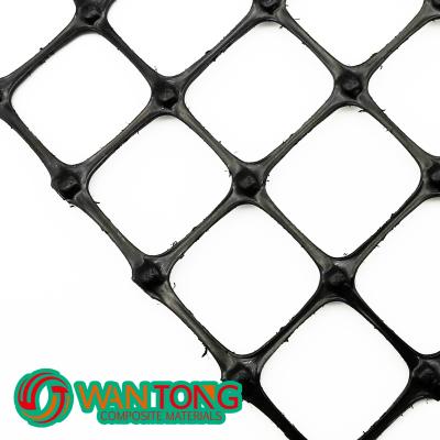 China 50/50kn PP Biaxial Plastic Grid Perfect for Soil Reinforcement in Road Construction for sale