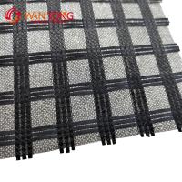 China Road Reinforcement Nonwoven Pet Geotextile Composite PP Plastic 25kn Biaxial Geogrid for sale