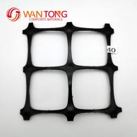 China Tensile Strength 40/40kn Polypropylene Plastic Geogrid Biaxial PP Geogrid for Onsite Inspection for sale