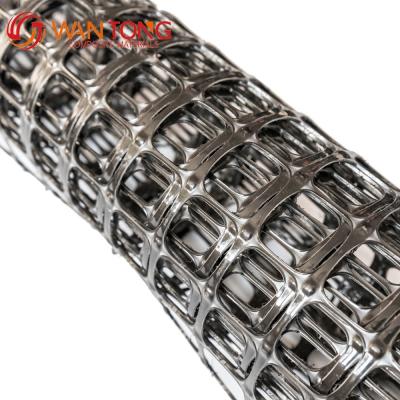 China 50-100m Plastic PP Biaxial Geogrid Perfect for Civil Engineering Construction 30/30kn for sale