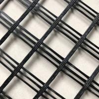 China Roadbed Solidification Biaxial Polyester 80-80 PET Geogrid for Roadbed Stabilization for sale