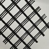 China Roadbed Solidification Biaxial Polyester 80-80 PET Geogrid for Roadbed Stabilization for sale