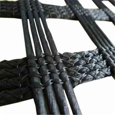 China Roadbed Reinforcement 60kn Fiberglass Biaxial Geogrid with ISO Standard Certification for sale