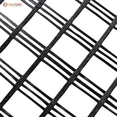 China ISO Standard Geocomposite Fiberglass Geogrid for Asphalt Layer Reinforcement 50/50kn for sale